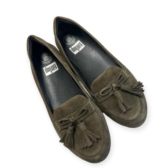 Fitflop | Shoes | Fitflop J7tassel Bow Suede Sneakersloafer Comfort ...